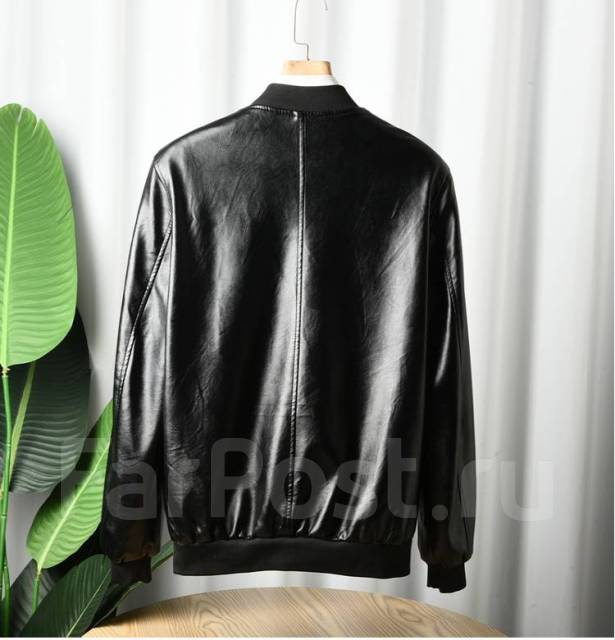 Стильно! Удобно! Практично! Мужская куртка кожаная-бомбер "BOOM".52-54 ...
