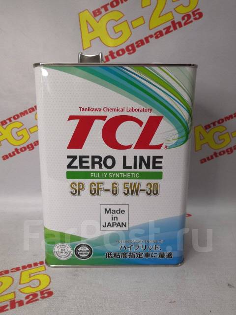 Масло моторное TCL Zero Line Fully Synth, Fuel Economy, SP/GF-6, 5W30 ...