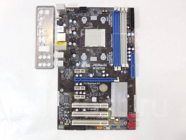 Материнская Плата ASRock Socket-AM3 M3N78D +adx450, б/у, в наличии ...