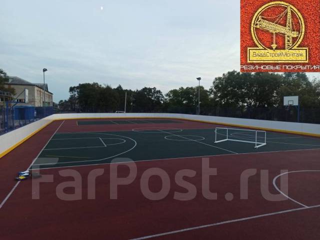 Резиновое покрытие. Напыление резиновой крошкой. Резиновая крошка в Артеме
