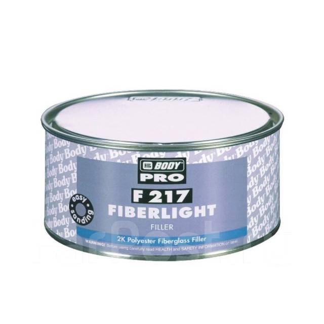 Шпатлевка BODY PRO F217 FiberLight облегченная со стекловолокном 1.0 л ...