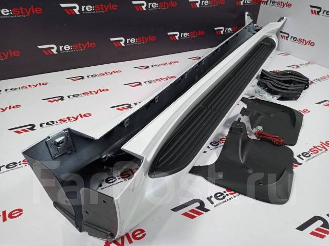 Подножки Toyota Land Cruiser 200 / Lexus LX570 белые купить в ...