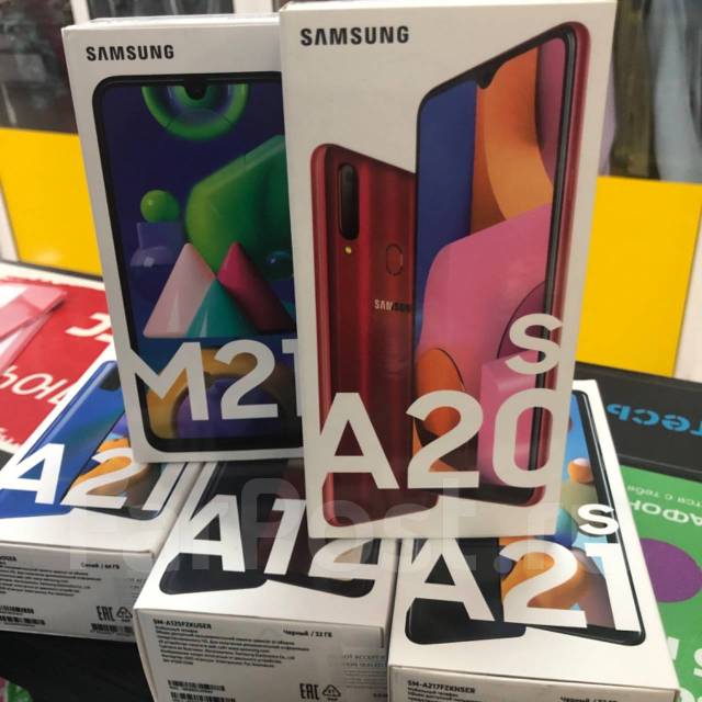 Samsung Galaxy A12 3Gb+32G/ 5000 мАч Ростест. NFC + Наушники, 6.50", моноблок, черный, 4G LTE ...