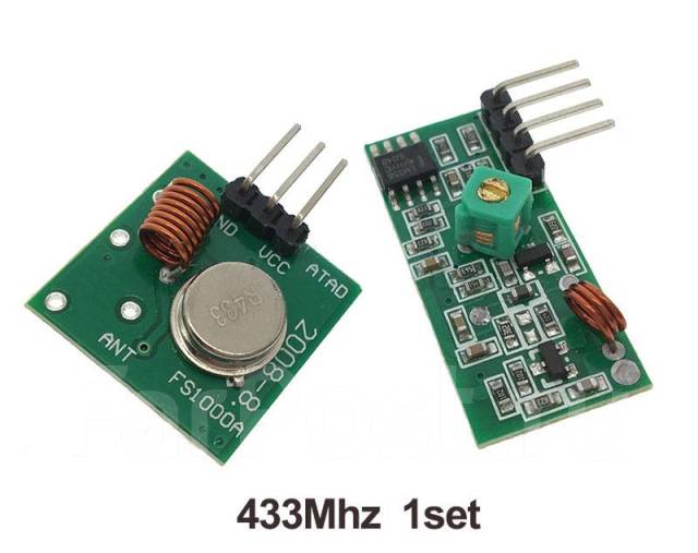 Радиомодуль (приемник+передатчик) 433МГЦ, MX-05VXD-RF-5V, Arduino, DIY ...