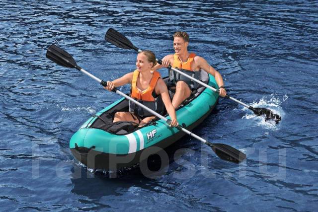 Байдарка-каяк надувная Bestway 65052, Hydro Force Ventura, 2 местная ...