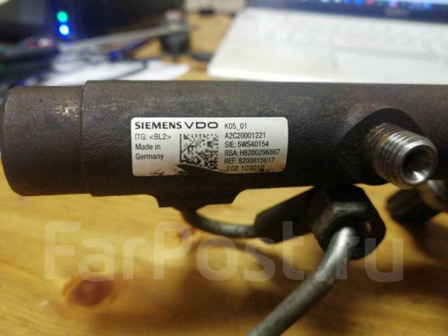 Топливная рампа Renault Megane 2 8200815617 К9К купить в Санкт ...