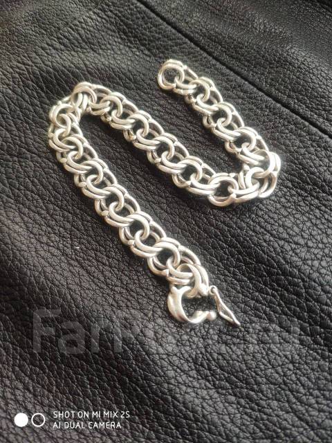 Браслет мужской серебро, мужчине, б/у, в наличии. Цена: 13 000₽ в ...