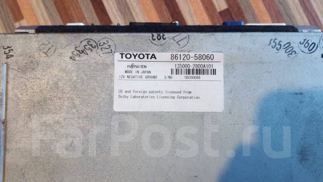 Штатная Магнитола Тойота Альфард гибрид 2003г, модель магнитолы: 86120 ...