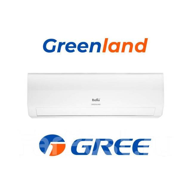 Настенный, инверторный кондиционер Ballu Greenland Bsgri-12HN8 на 32 м2 ...