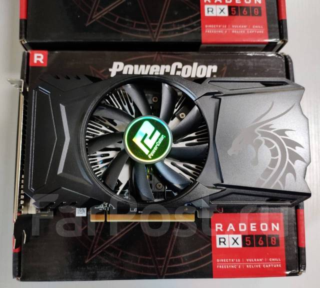 Видеокарта PowerColor Radeon RX560 Red Dragon 4Gb, новый, в наличии ...