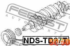 Шкив коленвала NDS-TD27T Febest купить во Владивостоке по цене: 4 120 ...