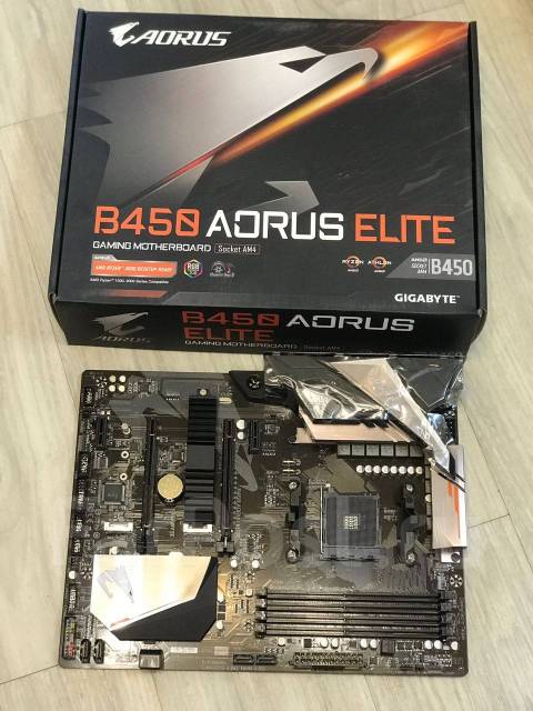 Материнская плата Gigabyte B450 Aurus Elite Новый. Гарантия 21 шт ...