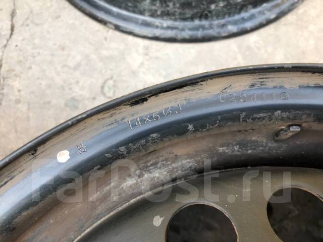 Железные диски, Honda, 14", 1 шт, 4x100, штампованные, 56,1 мм. 2 шт, б ...