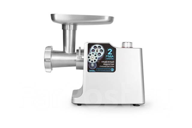 Электромясорубка Willmark WMG-3080S (3000Вт, ­3. ­2кг/мин, ­мет. ­шест. ­редукт, ­мет. ­корпус ...