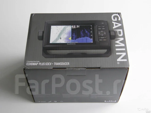 Продам картплоттер Garmin echoMAP Plus 63cv [ = 62cv ] + датчик+карты ...
