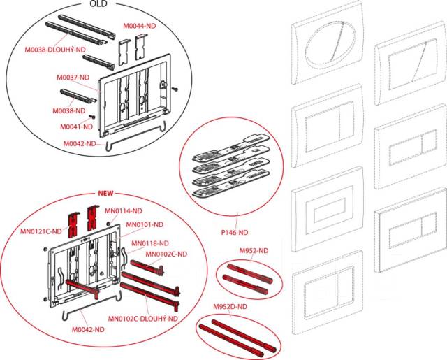 Инсталляция для унитаза Alca Plast (Чехия) с кнопкой в сети Мистер Т, в ...