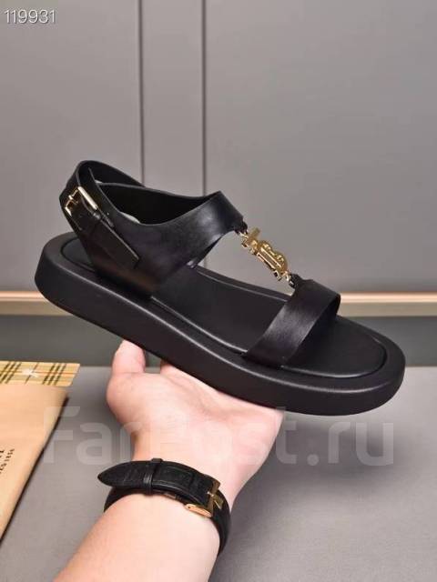 Мужские сандали Burberry, премиум качество, натуральная кожа - Обувь во ...