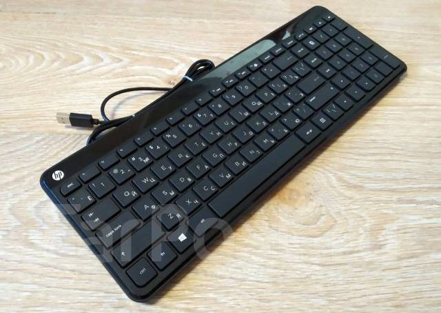 Клавиатура HP SK-2028 USB, низкопрофильная, черная как новая ...