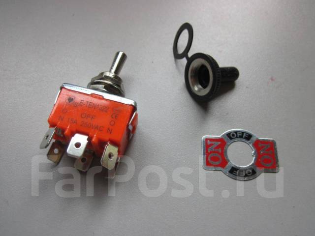 Переключатель ON-OFF-ON, ВКЛ-ВЫКЛ-ВКЛ, 6 пинов (6 контактов ...