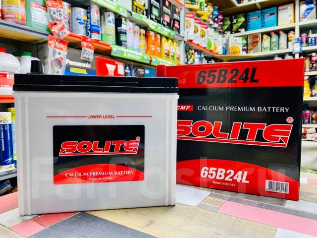 Аккумулятор Solite 65B24L 50Ah. 2022год! Скидка за старый -700р - Аккумуляторы во Владивостоке
