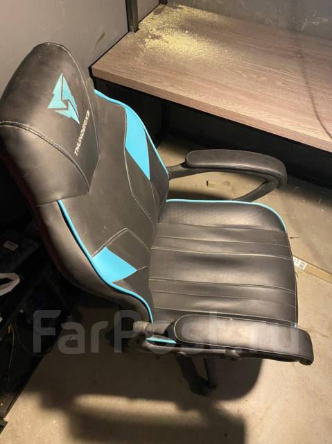 Игровое компьютерное кресло ThunderX3 Black-Blue Air - Мебель во ...
