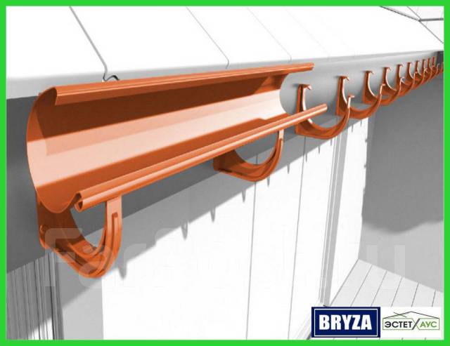 Водосточная система Bryza (Польша) Белый 125*110, в наличии. Цена: 201 ...