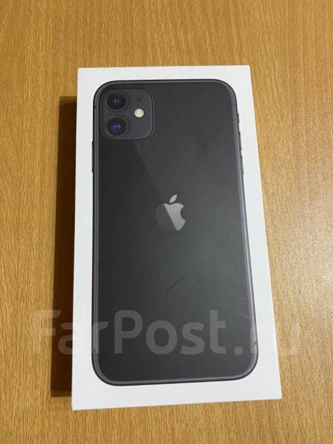 Продам iPhone 11, 128 гб, 6.10", моноблок, черный, 4G LTE, б/у, в ...
