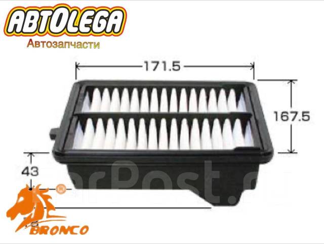 Фильтр воздушный Bronco Honda FIT GE# FIT Shuttle GG# Freed GB# L1#A ...