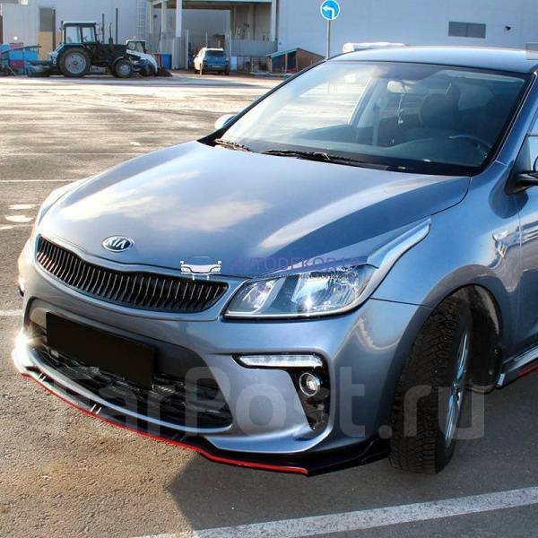 Решетка радиатора (маска) Sport Line на Kia Rio IV (Киа Рио 4) купить в ...