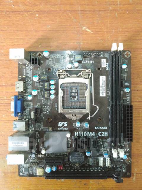 Ecs h110m4-c2h mini-DTX micro-ATX LGA1151V1, Elitegroup (ECS), б/у, в ...