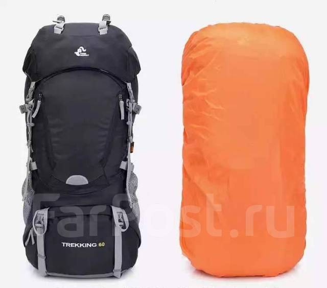 Рюкзак Туристический 60 л Free Knight Trekking 60 F черный, новый, в ...