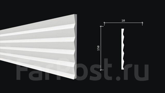 Панель стеновая DD903 3 Метра Decor-Dizayn из дюрополимера 3D Грани 150 ...
