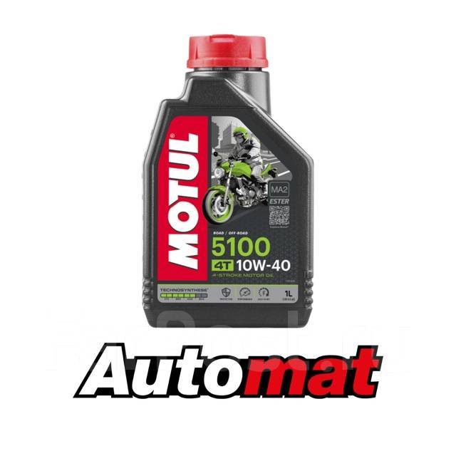 Моторное масло Motul 5100 4T 10W-40 Technosynthese, 1л, синтетическое ...