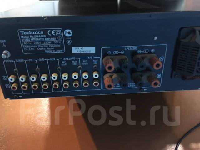 Усилитель Technics SU-A808, б/у, в наличии. Цена: 13 000₽ во Владивостоке