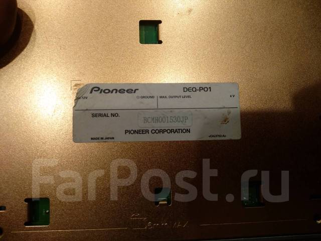Автомагнитола Pioneer DEX-P01 с процессором DEQ-P01, 1 DIN — 178x50 мм, б/у, в наличии. Цена: 34 ...