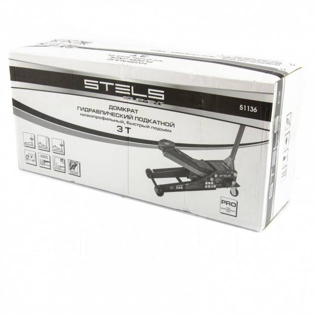 Домкрат подкатной Stels LOW Profile Quick LIFT. 3т. 75-515мм, новый, в ...