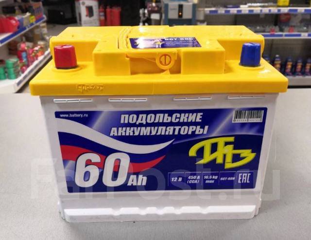 Аккумулятор 60 а/ч 6-СТ 60N ПАЗ - Аккумуляторы во Владивостоке