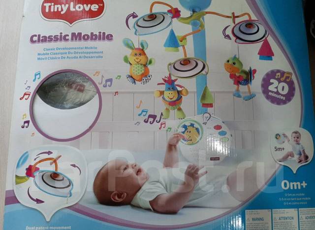 Мобиль развивающий музыкальный Tiny Love, б/у, в наличии. Цена: 1 500 ...