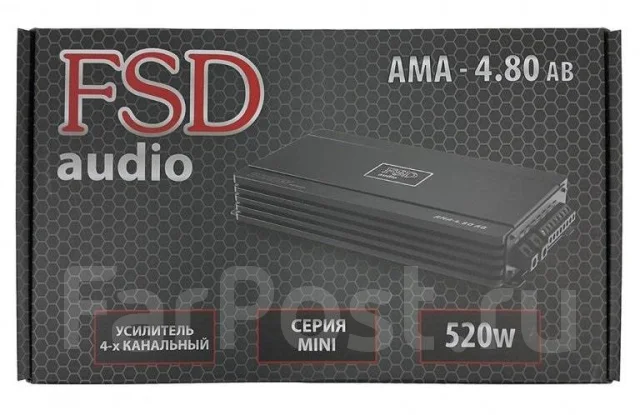 4 канальный усилитель FSD audio Master MINI AMA 4.80 AB. Новый, 260 Вт ...