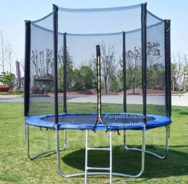 Батут 8FT 244см с сеткой и лестницей, новый, в наличии. Цена: 9 600₽ во ...