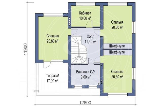 M-fresh International-зеркальный ·Проект с плоской кровлей и террасами ...