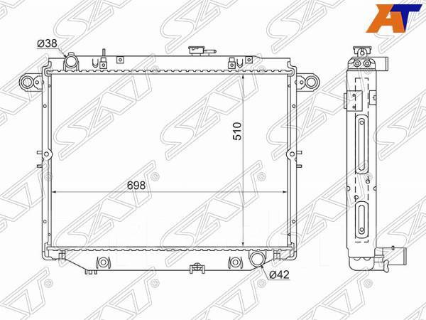 Радиатор Lexus, Lexus LX, Lexus LX470, Lexus LX470 98-07, Toyota ...