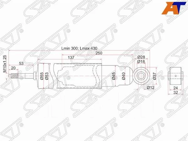 Амортизатор Hyundai H100, Hyundai Porter, Hyundai Porter/H100 94 ...