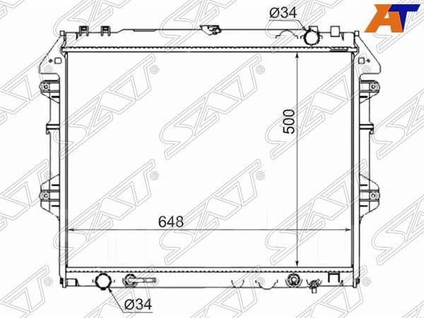 Радиатор Toyota Fortuner, Toyota Fortuner N5#/6# 05-08, Toyota Fortuner ...