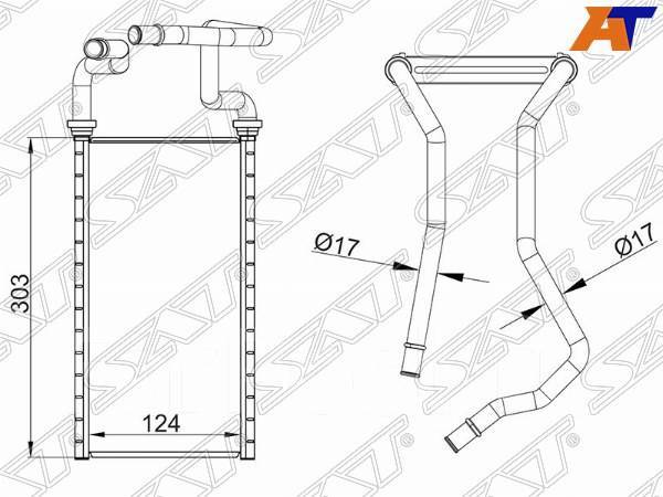 Радиатор отопителя салона Lexus LX, Lexus LX450, Lexus LX570, Lexus ...