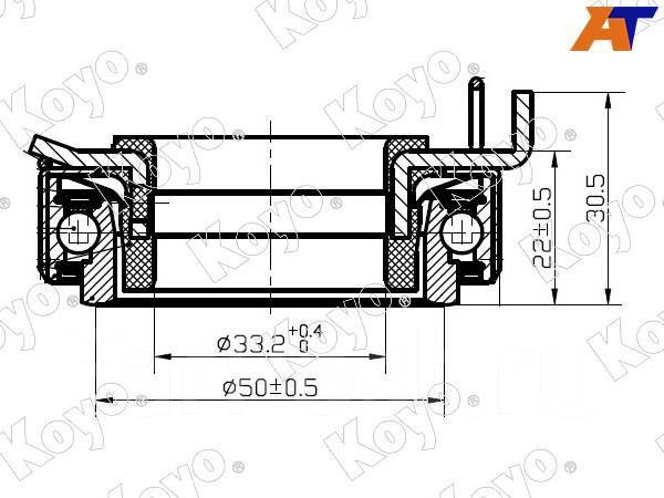 Подшипник выжимной Honda, Mitsubishi, Nissan, Toyota KOYO RCT337SA3-2 ...