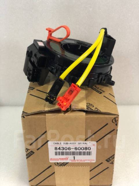Шлейф руля Toyota 84306-60080 купить в Хабаровске по цене: 800 ...
