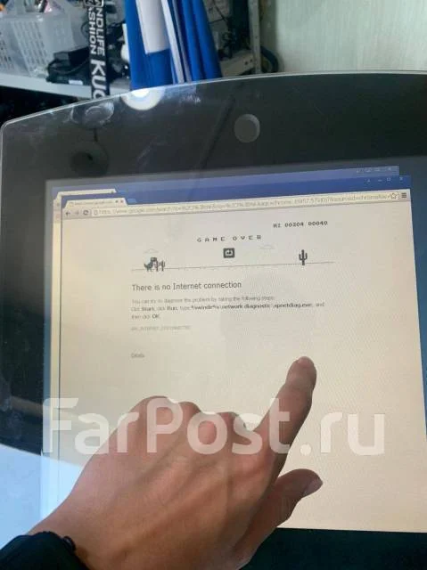 Рекламный сенсорный дисплей с неттопом, терминал Qmatic Intro 17, б/у ...