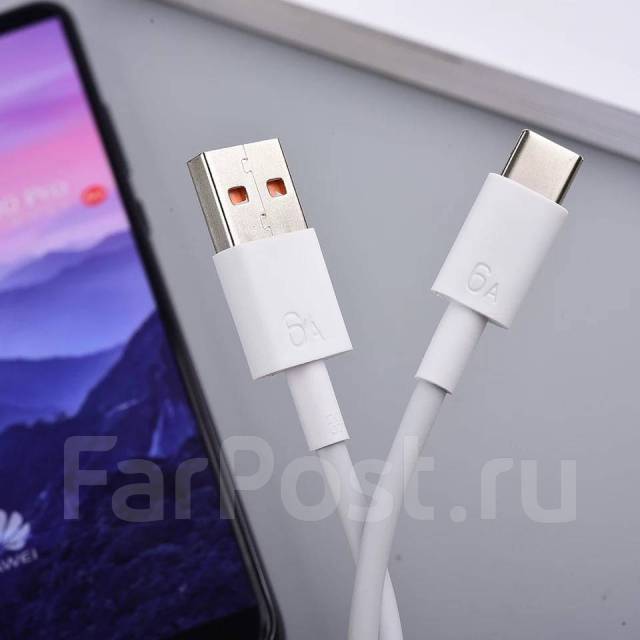 Оригинальная зарядка USB Type-C 6A Huawei Honor SCP, FCP, Turbo Charge ...