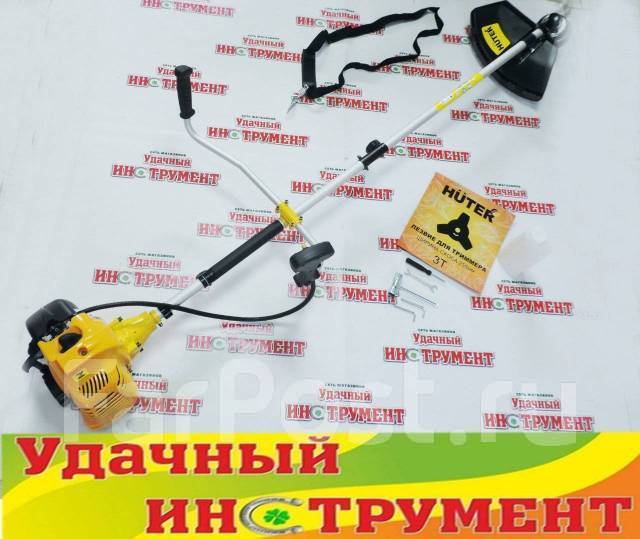 Триммер бензиновый Huter GGT-1500T, 1500 Вт, 39,2 см3, нож+леска - Сад и огород в Находке
